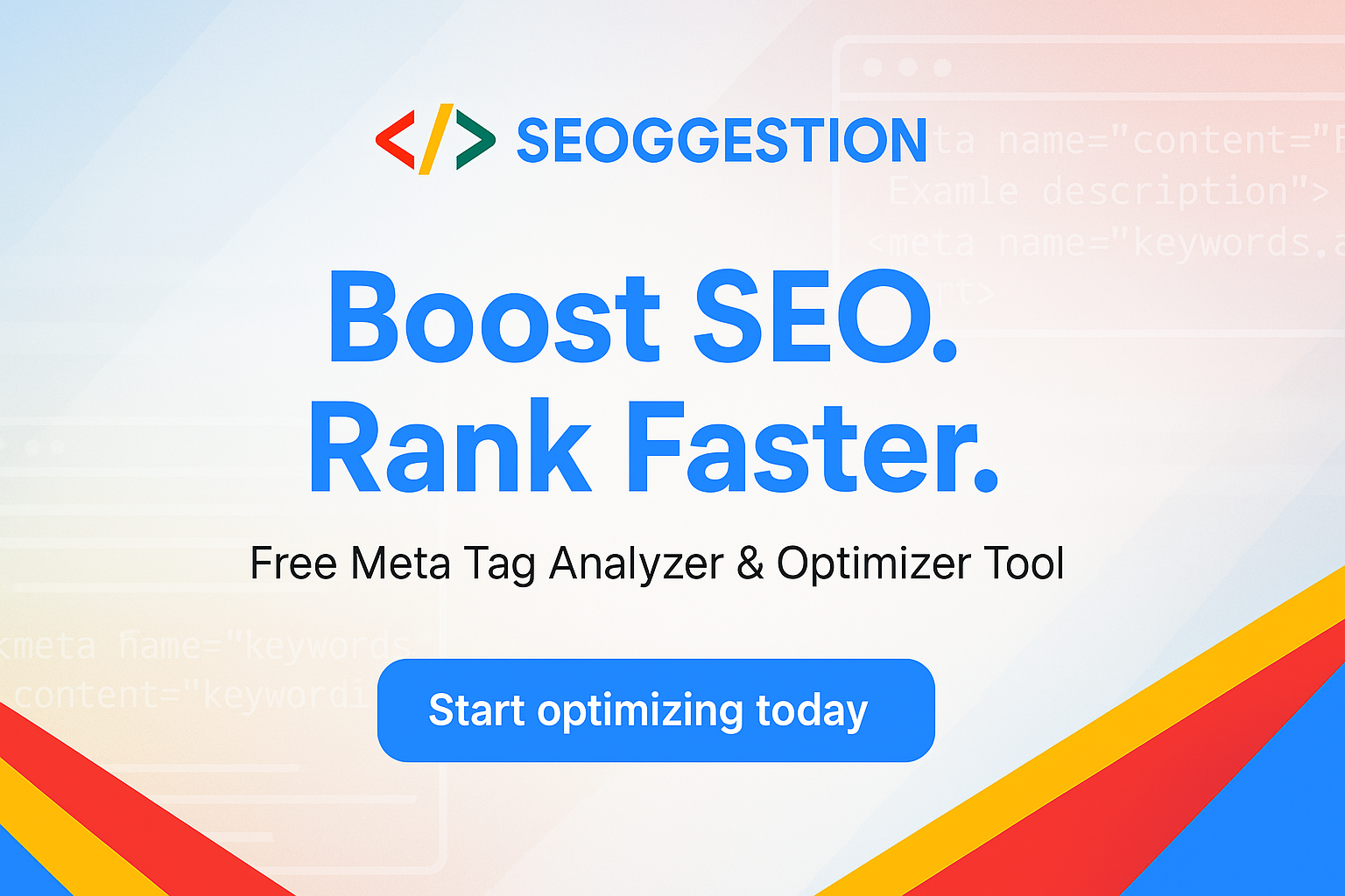 Seoggestion - Free SEO Meta Tags Analyzer & Optimizer Tool